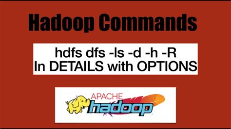 Basic HDFS Commands Hdfs Dfs Ls In Details With All OPTIONS YouTube