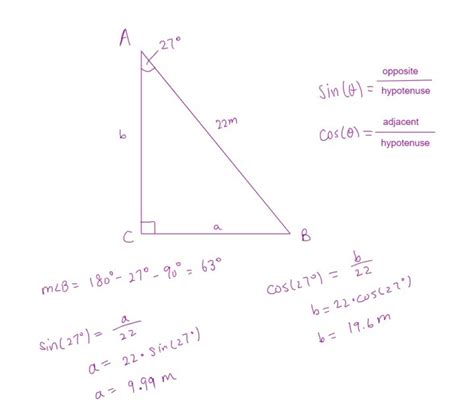 how to solve a right triangle for abc ex 13 7 7 a right triangle abc with sides 5 cm 12 cm