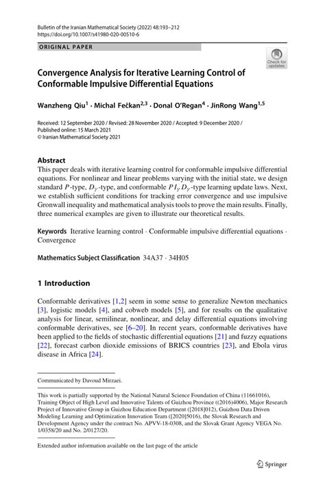 pdf convergence analysis for iterative learning control of conformable impulsive differential