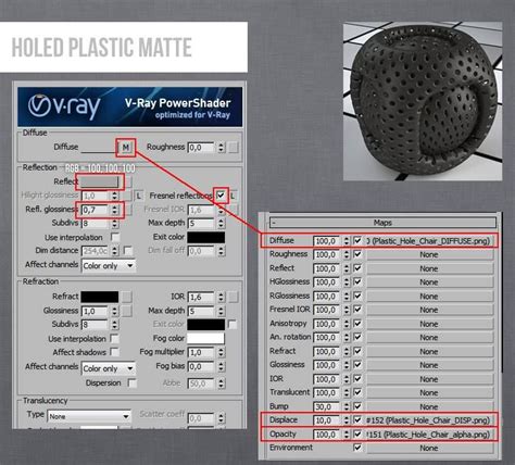 Vray Plastic Holed 3DS Max Material 3ds Max Tutorials 3ds Max Vray