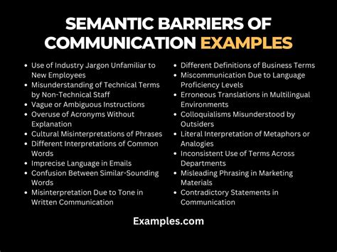 semantic barriers of communication 19 examples how to overcome