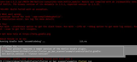 Android Kotlin Version Build Gradle Errors On Compile For Example