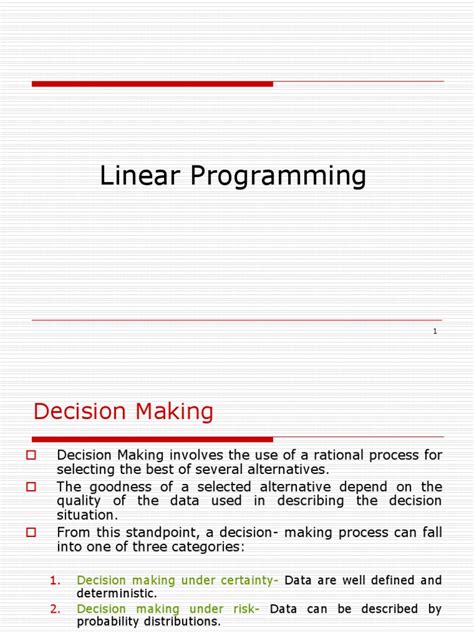 linear programming or pdf mathematical optimization linear programming