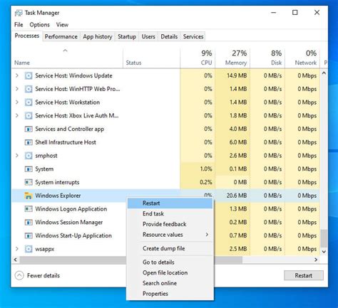 Restart Computer From Task Manager Windows 11