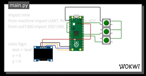 Pico With SSD1306 V2 Copy Wokwi ESP32 STM32 Arduino Simulator
