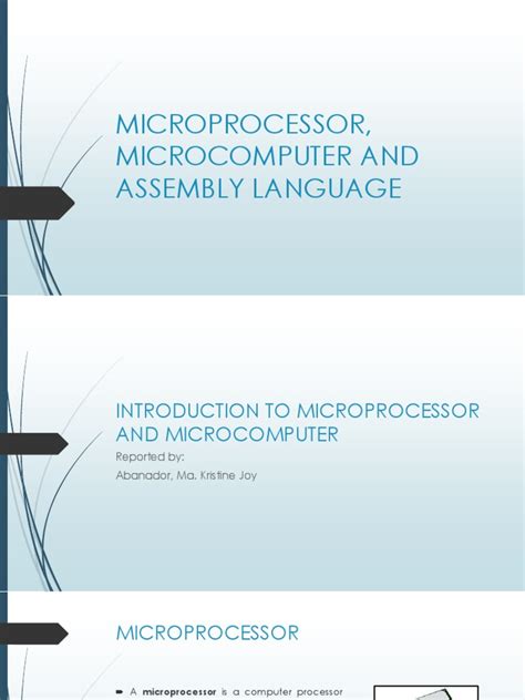 microprocessor microcomputer and assembly language pdf central processing unit microprocessor