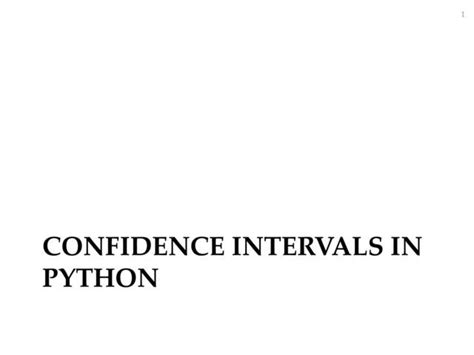 8 a ii confidence intervals in python