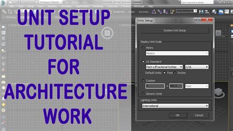 3ds Max Tutorial HINDI How To Set Unit Setup For Architectural