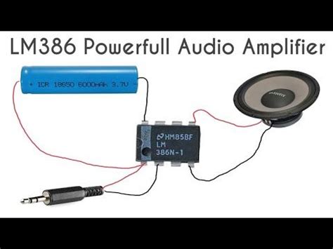 How To Make A Audio Amplifier Using Lm386 Mini Audio Amplifier Using