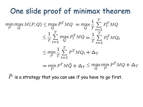 ppt experts learning and the minimax theorem for zero sum games powerpoint presentation id