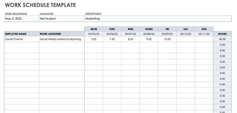 Free Google Sheets Schedule Templates Smartsheet