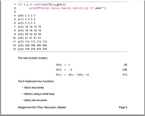 problem 2 recursion tail recursion and generators