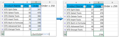 How To Sum Only Filtered Or Visible Cells In Excel