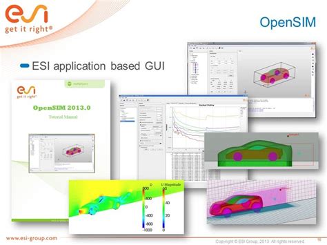 esi released it s 1st official version of openfoam gui the gui performs meshing and simulation