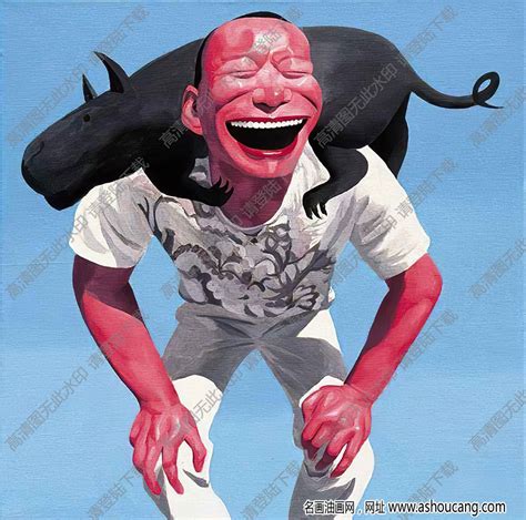 岳敏君油画高清大图44下载 名画油画网