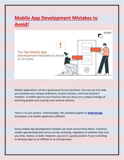 PPT Mobile App Development Mistakes To Avoid Risk PowerPoint