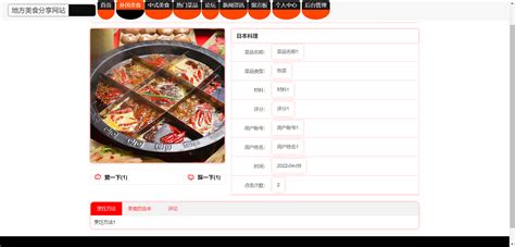 46 基于springboot vue实现的前后端分离 地方美食分享网站系统（项目 论文ppt）