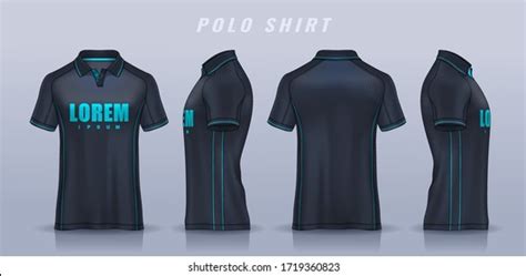 Tshirt Polo Templates Design Uniform Front Stock Vector Royalty Free 1719360823 Shutterstock