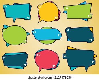 Set Cute Text Box Stock Vector Royalty Free Shutterstock