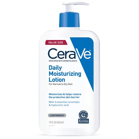 Cerave Daily Moisturizing Lotion For Dry Skin Body Lotion And Facial Moisturizer With Hyaluronic