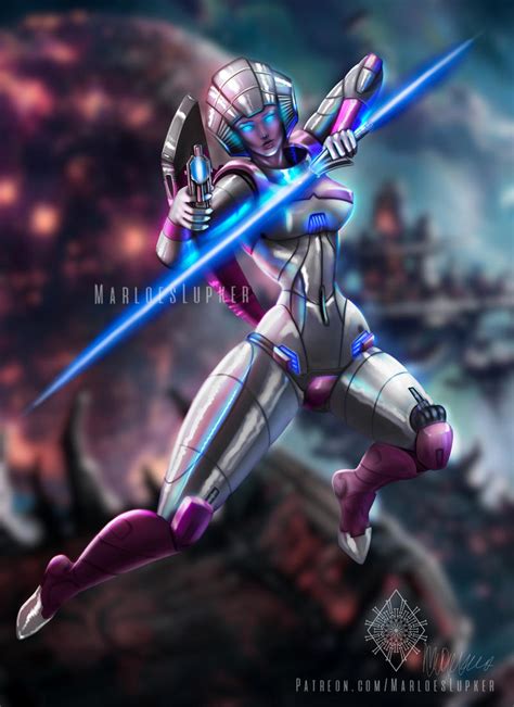 The Big Imageboard Tbib 1girl Alien Arcee Autobot Beam Saber Blue Eyes Breasts Crotch Plate