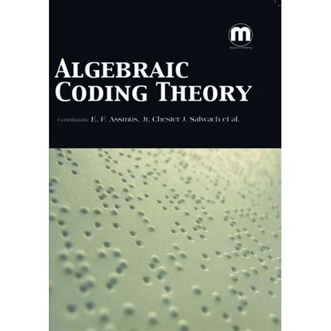 algebraic coding theory