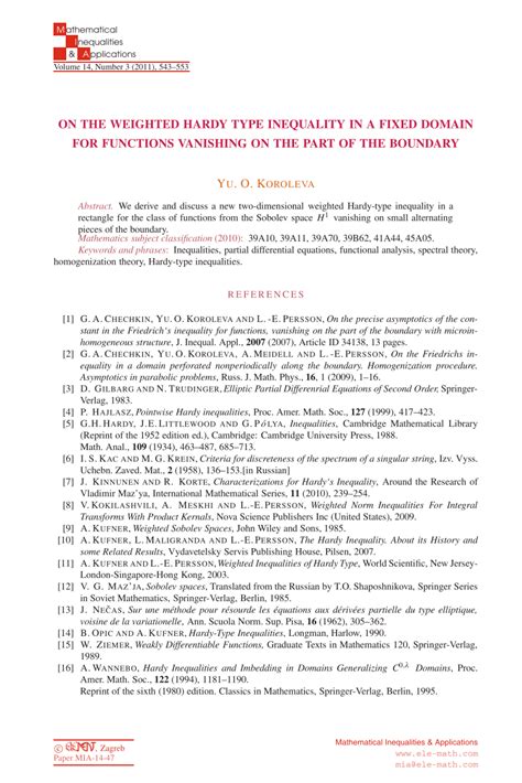 pdf on the weighted hardy type inequality in a fixed domain for