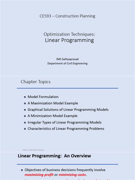 ce593 linear programming pdf linear programming mathematical optimization