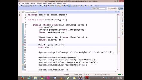 java wrapper classes tutorial youtube