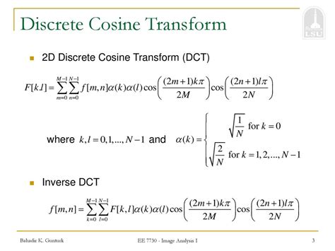 2d discrete cosine transform ppt download