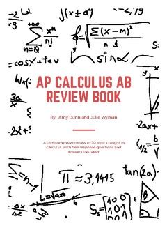 AP Calculus AB Review Book By WyMath TPT