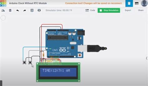Make Arduino Clock On Tinkercad Without Rtc Lcd Aeroarduino