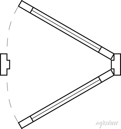 Door For Floor Plan Top View Architectural Png Element Icon Posters
