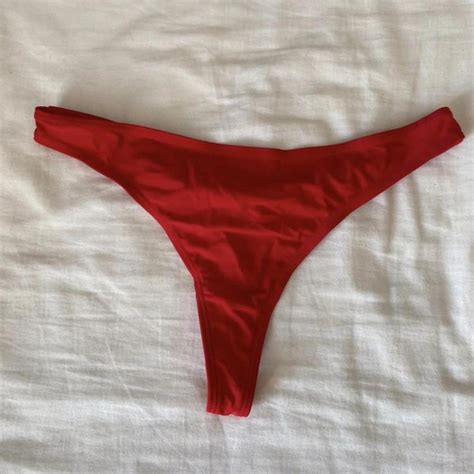 Shein Womens Red Bikinis And Tankini Sets Depop