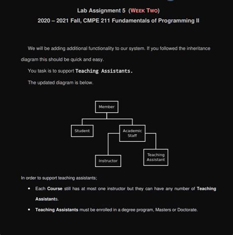 lab assignment 5 week two 2020 2021 fall cmpe