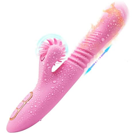 Thrusting And Licking Rabbit Vibrator Vibrator7 Powerful Frequency Waterproof Clitoris G Spot