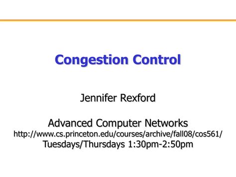 overview congestion control