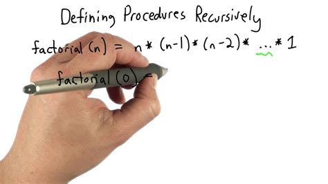 recursive procedures intro to computer science youtube