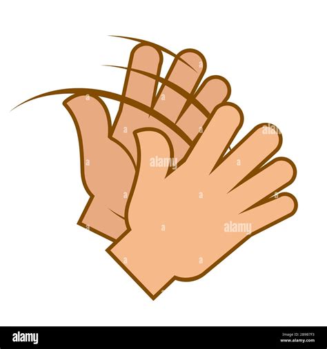 Applause Gesture Clapping Hands Emoji Isolated Icon Stock Vector Image