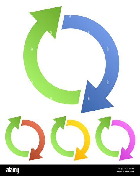 Circular loopeados girar las flechas para girar torcer rotación
