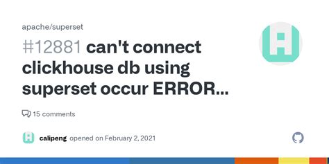 Can T Connect Clickhouse Db Using Superset Occur ERROR Could Not Load