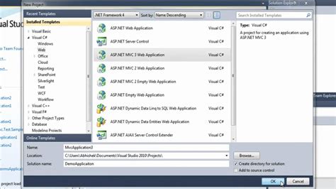 getting started with asp mvc3 youtube