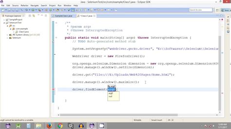 selenium tutorial 15 selenium webdriver find element on web page and click event youtube