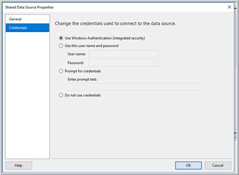 SQL Server Reporting Services SSRS 2017 Data Sources
