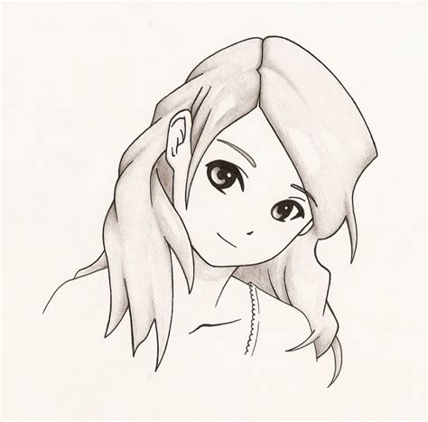 Easy Anime Drawing For Beginners ~ Anime Drawings Girl Easy Drawing Cute Beginners Sketch Girls