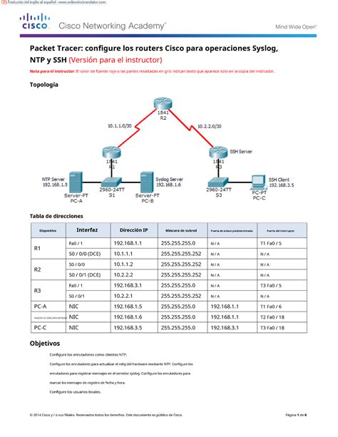 2 6 1 3 Packet Tracer Configure Cisco Routers For Syslog NTP And