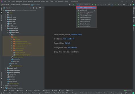 idea 集成 docker 插件实现一键远程部署 springboot 应用，无需三方依赖，开源微服务全栈有来商城线上部署方式 idea中springboot项目使用dockerfile部署