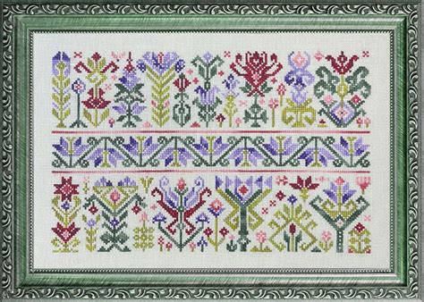 Garden Of Zig Ink Circles Cross Stitch Chart Cottage Garden Thread