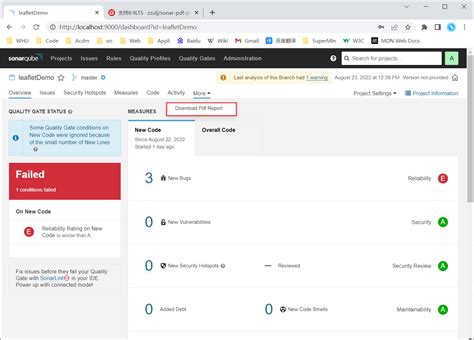 Sonar使用SonarQube检测Vue项目代码 sonar vue CSDN博客