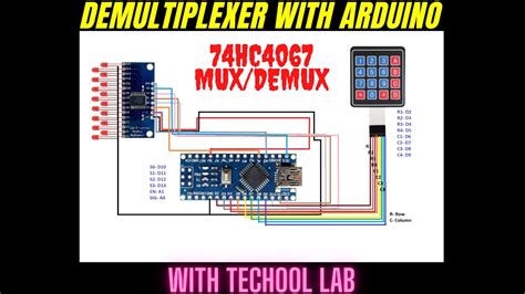 How To Use 74HC4067 As De Multiplexer With Arduino Interfacing Of